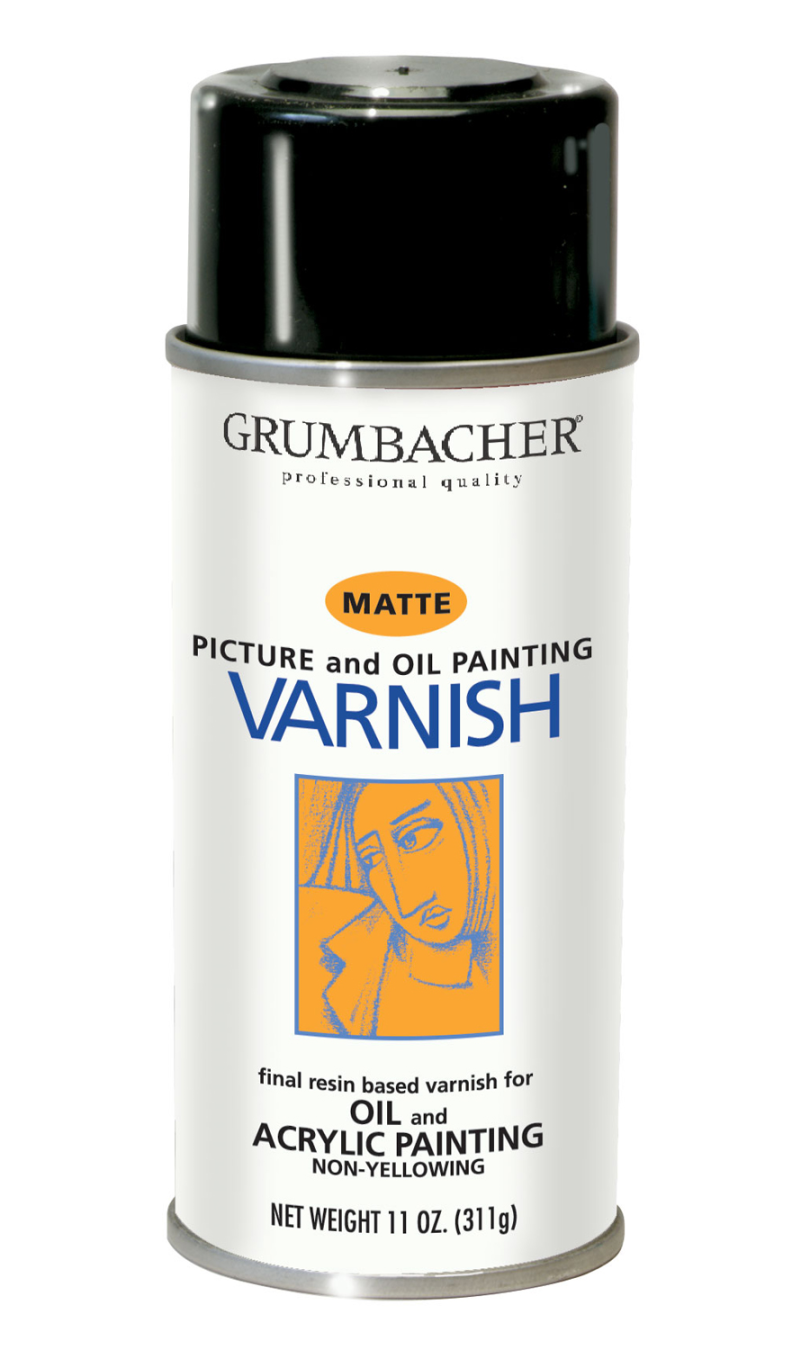 Picture Varnish Spray For Oil & Acrylic Matte 11.75 oz. - Grumbacher Art