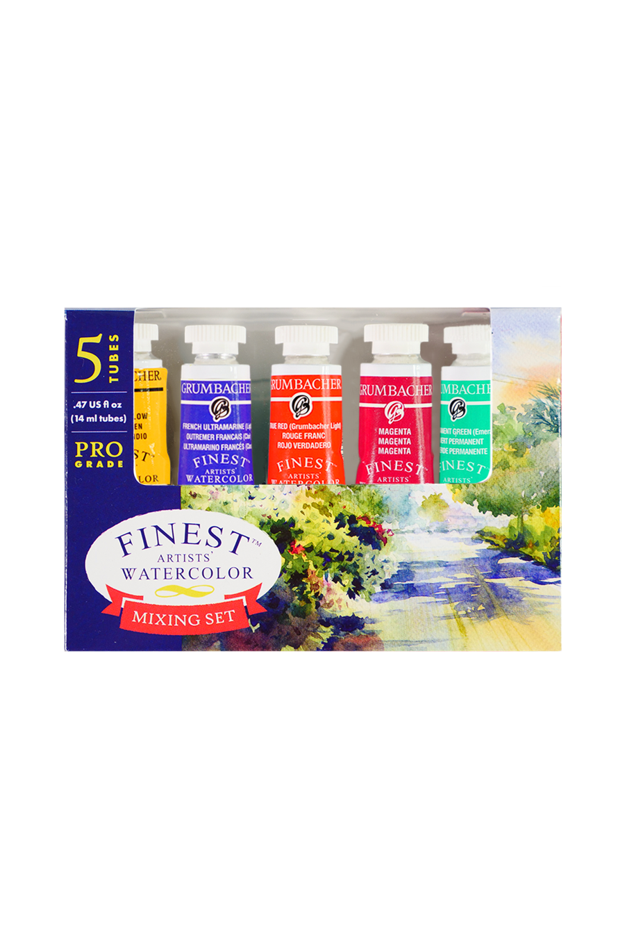 Grumbacher® Finest® Watercolor 5 Piece Mixing Set, 14ml | - Grumbacher Art
